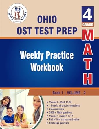 Ohio State ( OST ) Test Prep : 4th Grade Math : Weekly Practice ...