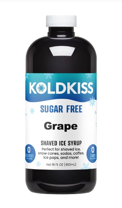 Amazon.com : KoldKiss Sugar Free Grape Shaved Ice, Hawaiian Shaved Ice ...