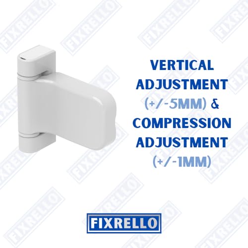 Fixrello White Composite Door Hinge for uPVC Doors – Left-Handed ...