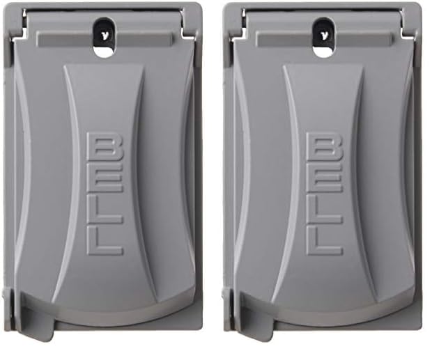 Hubbell Bell MX1050S Single-Gang Weatherproof Heavy Duty Universal Flip ...