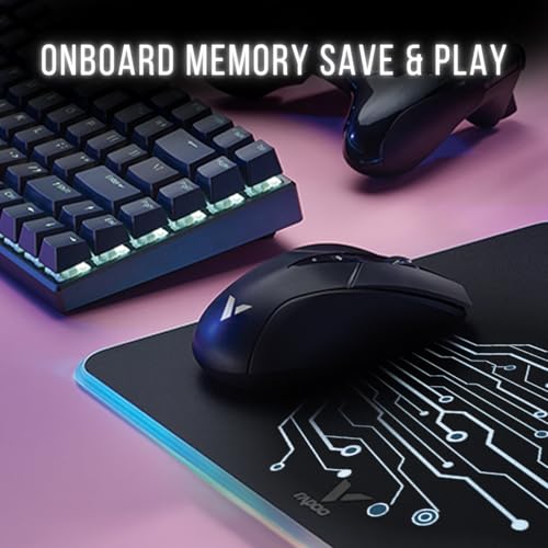 Rapoo V300SE 2.4G Wireless /Wired Dual-Mode E-Sports Gaming Mouse 73g ...