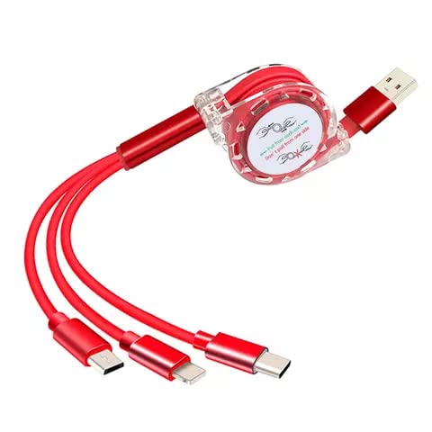 3 in 1 charging data cable,Red : Amazon.in: Computers & Accessories