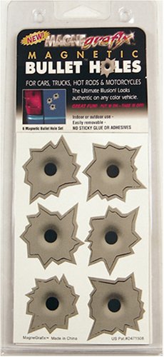 Magnegrafix Magnetic Bullet Holes, Pack of 6 : Amazon.in: Car & Motorbike
