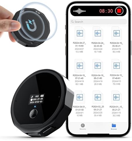 Amazon.com: DEOVCVN 128G (1600 Hour) Magnetic Voice Activated Recorder ...