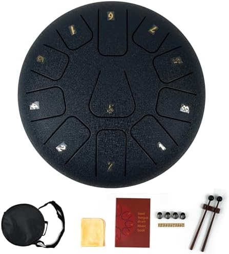 Essenza 11 Notes 8 Inch Grey Bali Hai Alloy Steel Tongue Drum Perfect ...