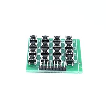 Amazon.com: 5pcs 4x4 Matrix 16 Keypad Keyboard Module 16 Button Mcu ...