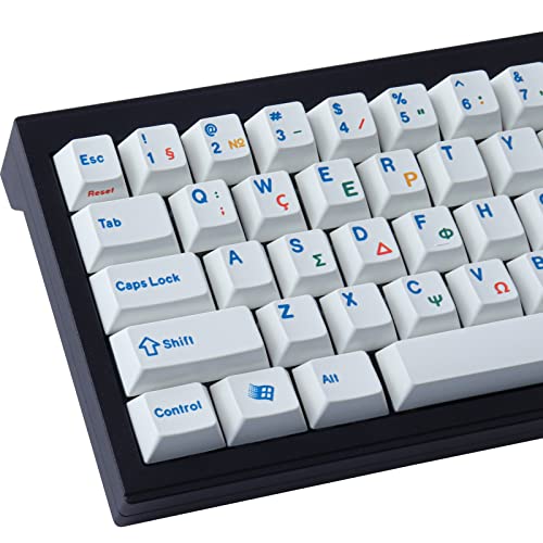 Sunzit PBT Keycaps 140 Keys Cherry Profile Dye Sublimation Greek ...