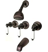 Trim Kit for 3-handle Shower Valve, Fit Price Pfister Compression Stem ...