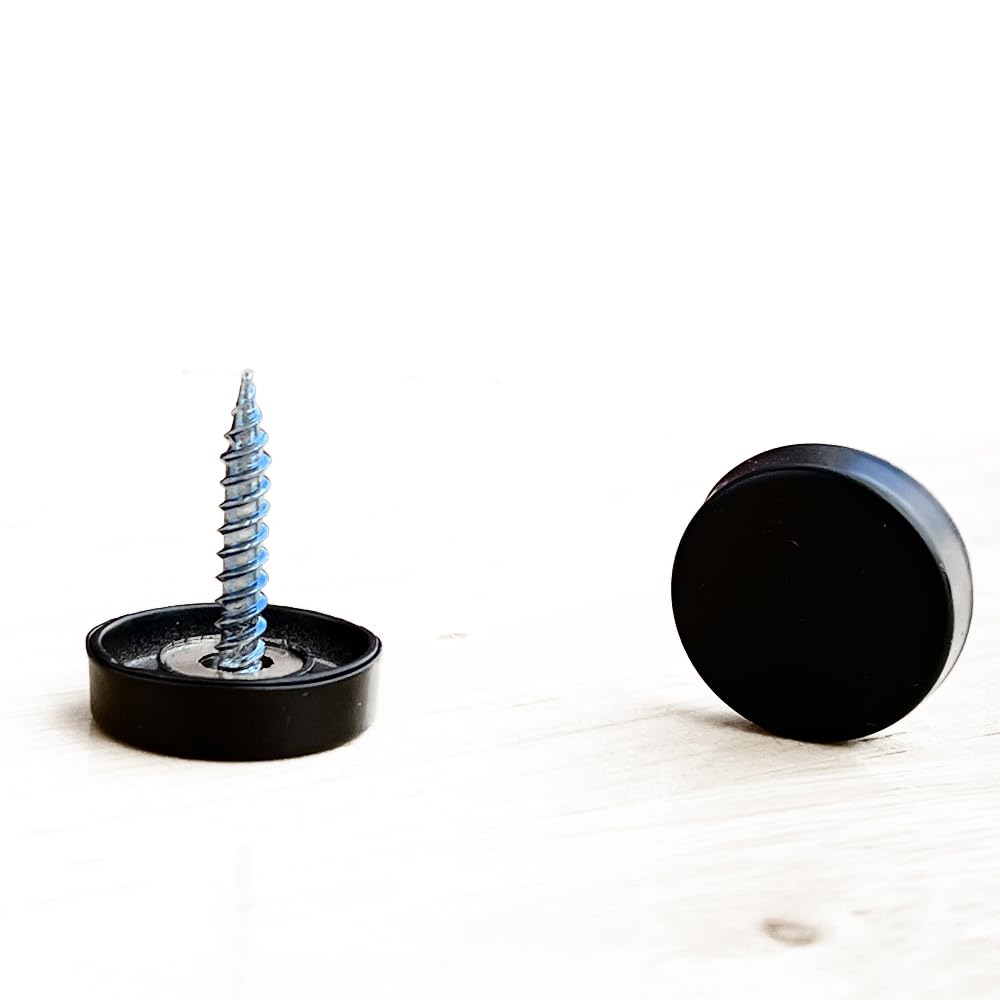Amazon.com: 19mm(0.75") Matte Black Decorative Screw Covers Caps, 304 ...