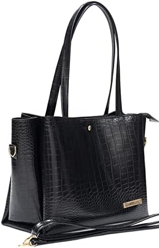 Buy Carrylux Large Capacity Croco Pattern Tote Bags For Womens Big ...