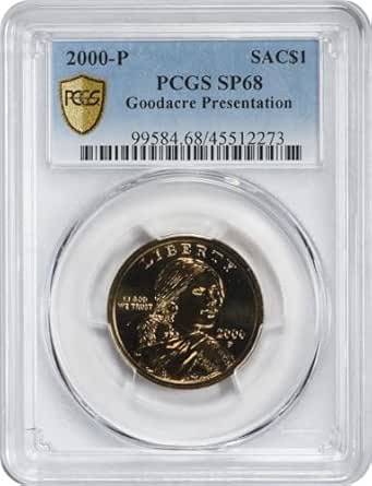 2000 P Sacagawea Dollar Goodacre Presentation PCGS SP68 at Amazon's Collectible Coins Store