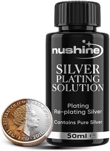 Amazon.com: Nushine Silver Plating Solution 1.7 Oz - permanently plate ...