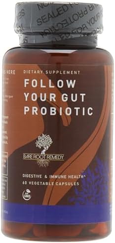 Amazon.com: Bare Root Remedy Organic Gut Probiotic, Reduces Bloating ...