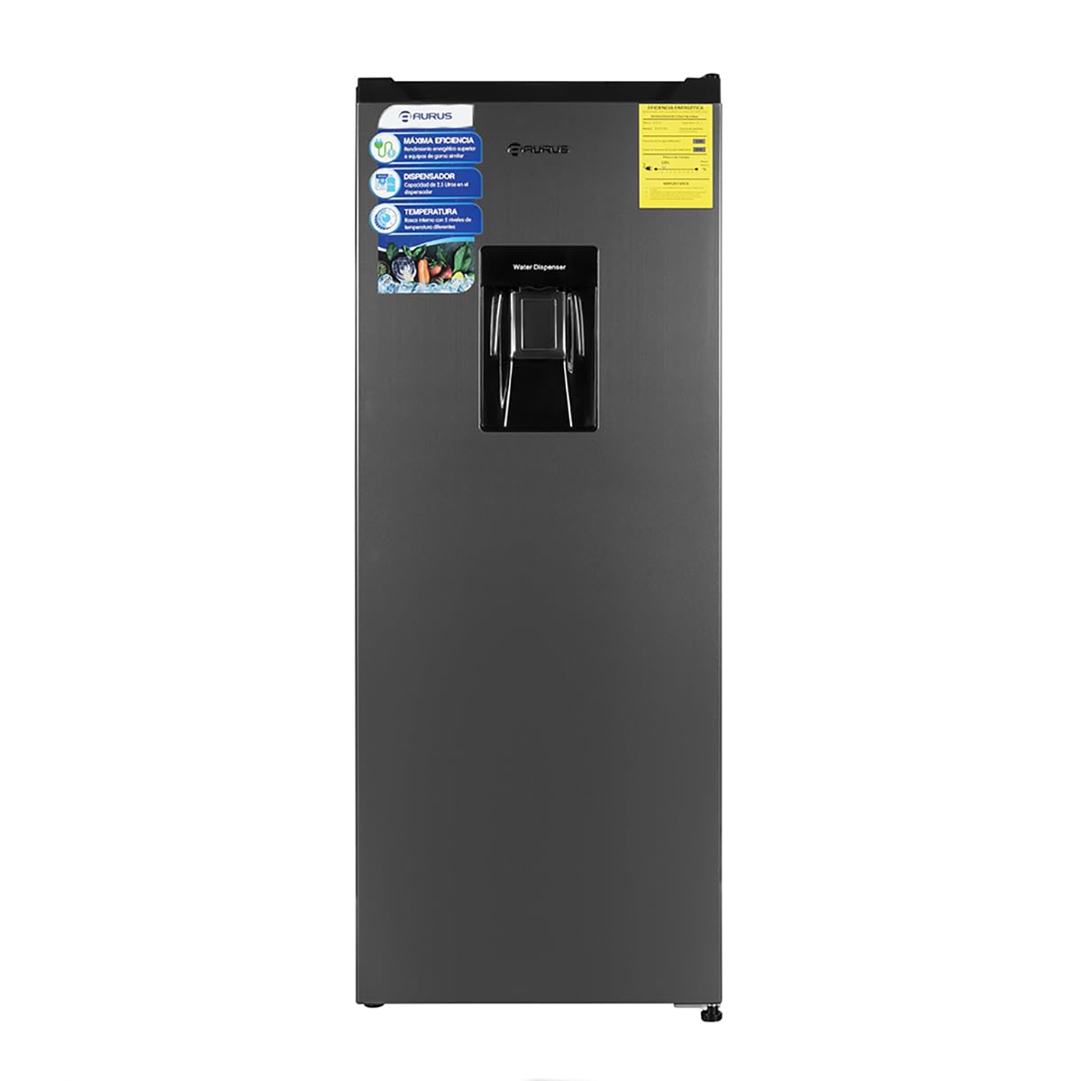 Refrigerador AURUS ARU07WB 7p3 con despachador, color negro. : Amazon ...