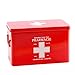 Amazon.com: Present Time Red with White Cross Metal Medicine Storage ...