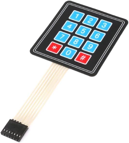 Amazon.in: Buy IDUINO 3 x 4 Matrix Array Membrane Switch 69.2 * 76.9mm Keypad Keyboard 3x4 12 ...