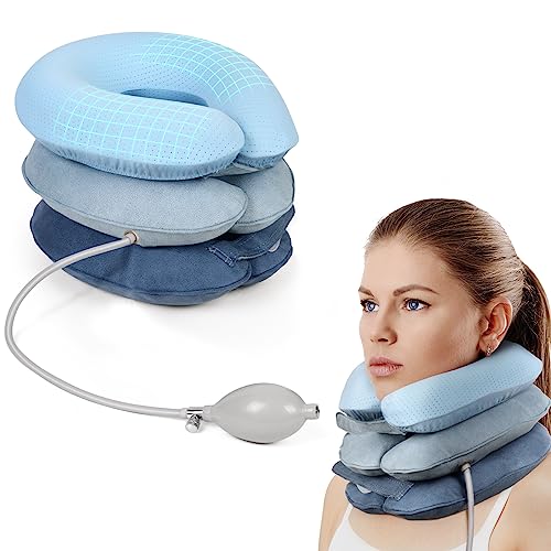 Snapklik.com : Cervical Neck Traction Device Inflatable Neck Stretcher ...