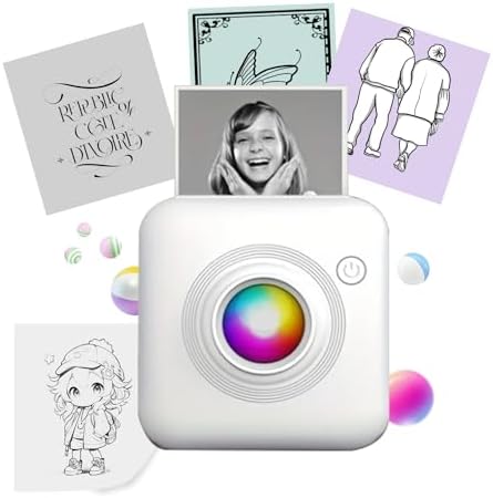 Amazon.com: Portable Printer, Mini Pocket Wireless Bluetooth Thermal ...