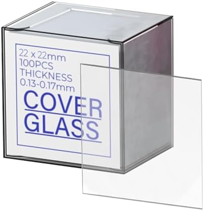 100 pcs Glass Micro Cover Slips 22x22mm - Microscope Slide Covers ...