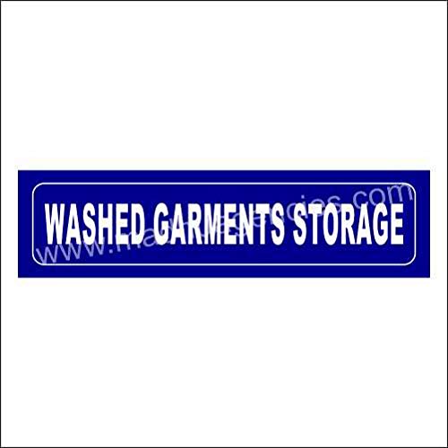 Washed Garments Storage Sign Board in 3mm Thick Foam Sheet (12" X 3 ...