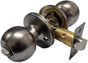 Romak 608970 Knob Set Privacy Knob Gunmetal : Amazon.com.au: Home ...