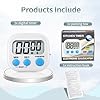 Amazon.com: 4 Pack Digital Kitchen Timer Magnetic Digital Timer with ...