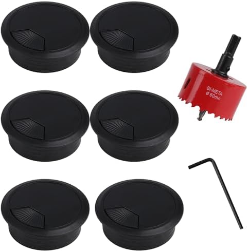 Lochsäge 60mm mit 6 Stück Kabeldurchführung Schreibtisch ...