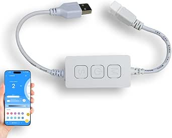 Amazon.com: Glowy Zoey Bluetooth Music Pixel LED Smart Controller ...