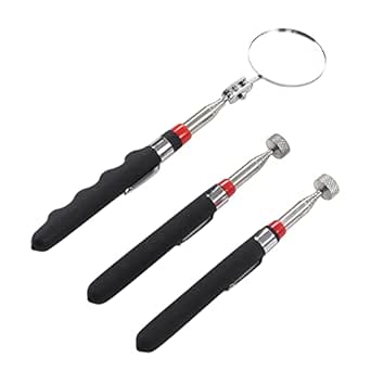Telescopic Magnet Stick, 3Pcs Magnetic Pick Up Tool Telescopic Round ...