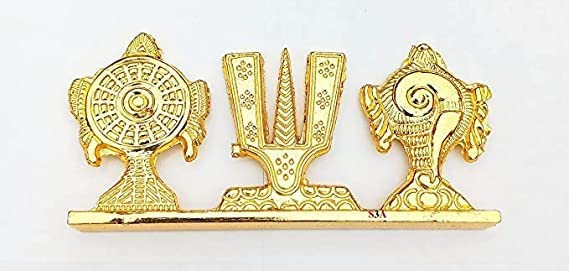 Buy ARYADIT Shankh Chakra Namah of Lord Vishnu Tirupati Balaji ...