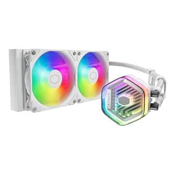 Amazon.com: Cooler Master 240 Atmos White High Performance Close-Loop ...