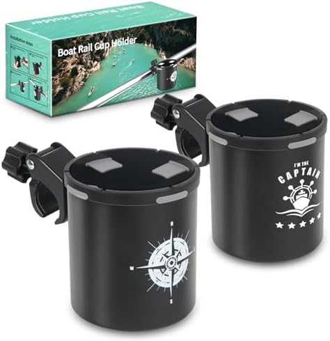 Amazon.com: Obcursco Boat Cup Holder, Multi-Functional Marine Cup ...