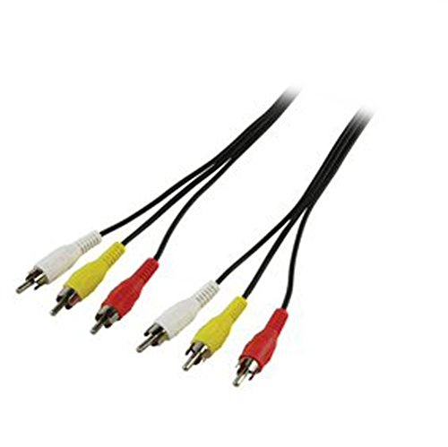 Ex-Pro® - 3 Phono Audio Video AV Plugs to 3 Phono Audio Video AV Plugs ...
