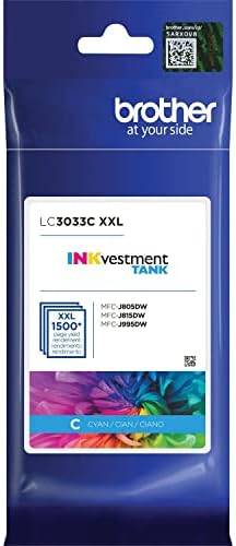 Amazon.com: Brother Genuine LC3037C, Single Pack Super High-Yield Cyan ...
