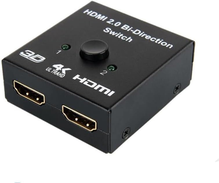 3D 4K 60Hz HDMI Switch 2 Ports 2 in 1 Out Video Splitter 1080p for ...