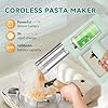 Amazon.com: Newhai Handheld Portable Pasta Maker 5-in-1 Cordless Pasta ...