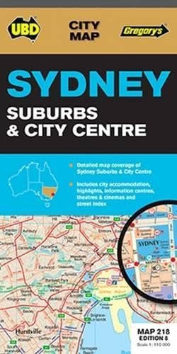 Sydney Suburbs & City Centre Map 218 8th ed - UBD Gregory's ...