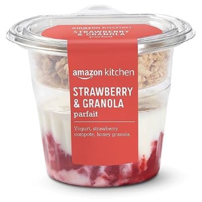 Amazon.com: Amazon Kitchen, Strawberry & Granola Parfait with Yogurt, 6 ...
