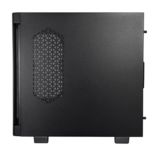 XPG Invader Mid-Tower Brushed Aluminum PC Case Black (Invader-BKCWW ...