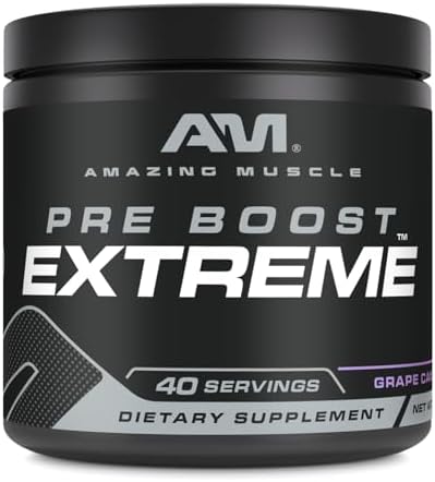 Amazon.com: Amazing Muscle Pre Boost Extreme | 40 Servings | 580 Grams ...