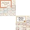 Amazon.com: WATINC Spanish Words Phrases Poster - 16pcs Spanish Posters ...