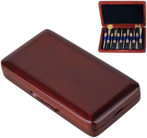 Amazon.com: TUOREN Wooden Oboe Reed Case Maroon Oboe Reed Box Holder ...