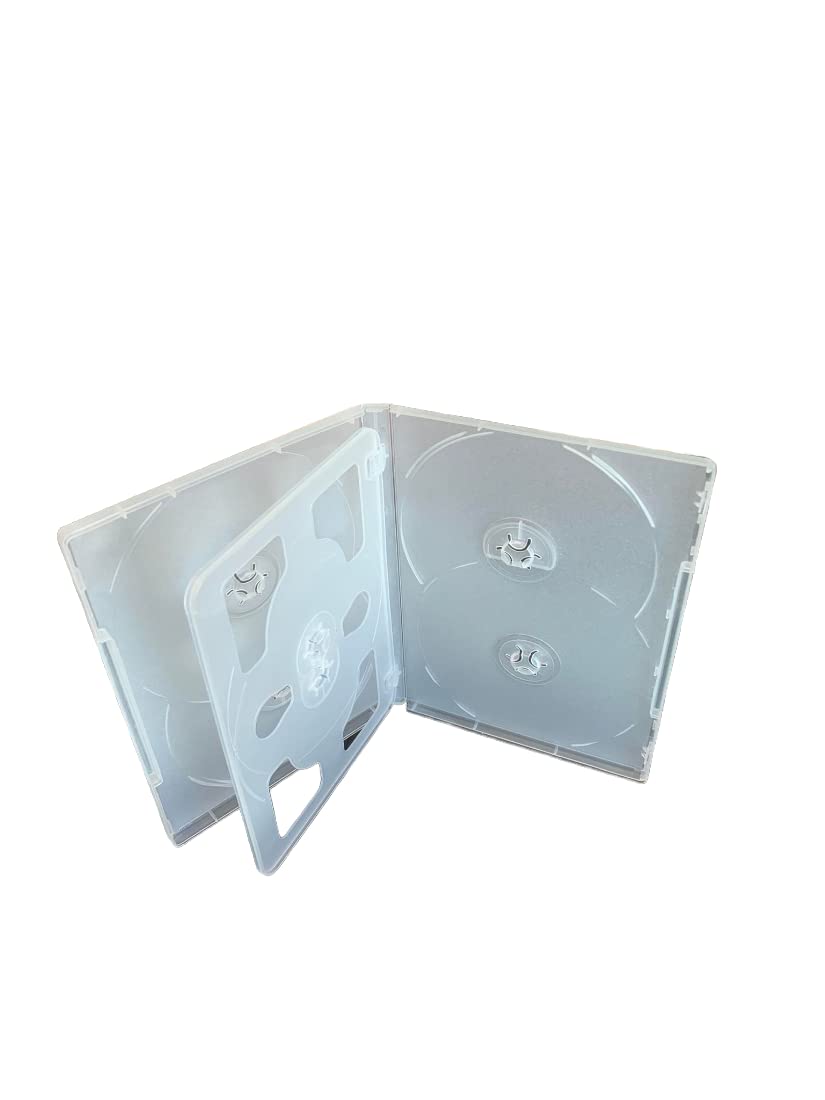 Amazon.com: MediaPack4All 14mm Clear DVD Case, Multi-Six Storing ...