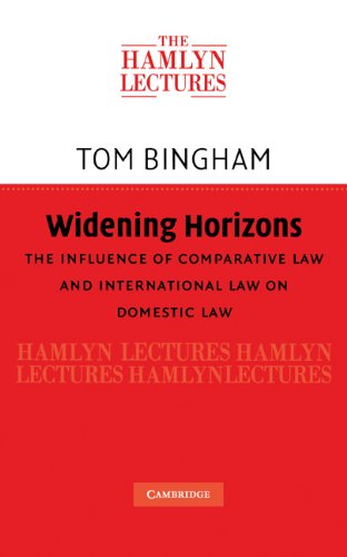 Widening Horizons: The Influence of Comparative Law and International ...
