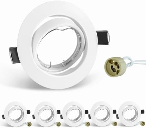SCNNC Recessed Ceiling Light Mounting Frame with GU10 Lamp Holder ...