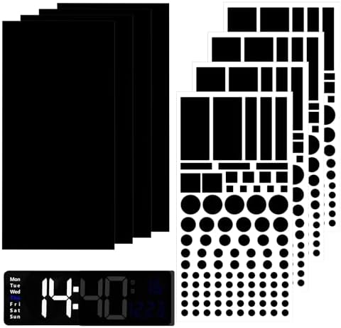 Light Dimming Stickers 8 x 4 Inch LED Light Blocking Stickers 8 Pcs ...