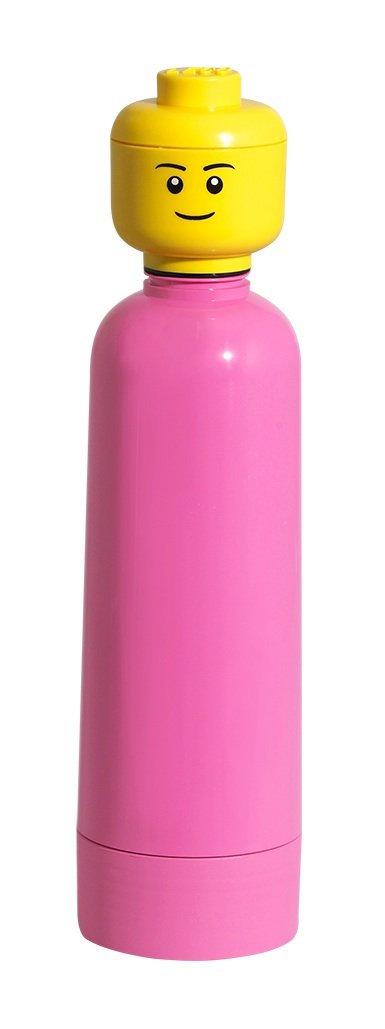 Lego Drinking Bottle, Medium Pink : Amazon.co.uk: Sports & Outdoors