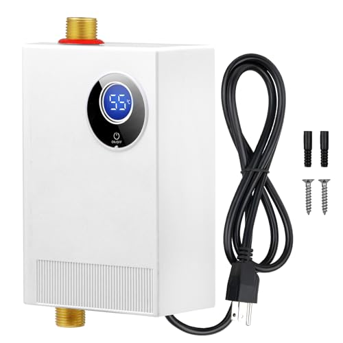 Tankless Water Heater Electric 110V, 3000W Instant Hot Water Heater ...