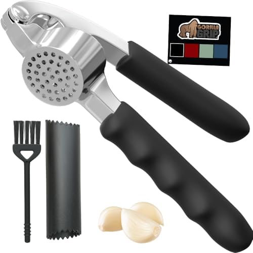 Amazon.com: Q&Q BASICS Garlic Press Mincer and Peeler, Premium Ginger ...
