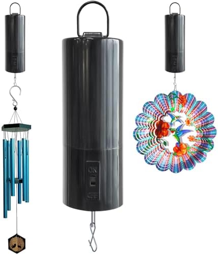 Amazon.com: H&D HYALINE & DORA Hanging Black Rotating Motor Wind ...